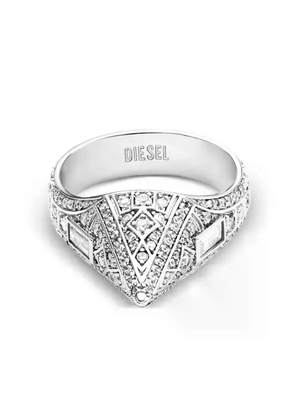 DIESEL® Pavé-detailed Cone Ring
