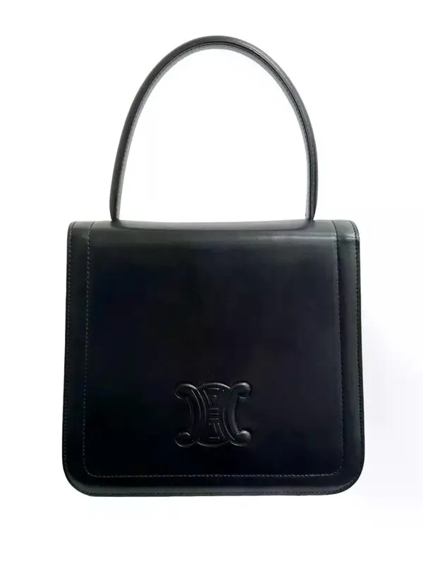 Celine 2000 Calfskin Triomphe Top Handle Bag