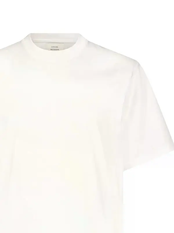 Loulou De Saison Crew-neck Cotton T-shirt - White