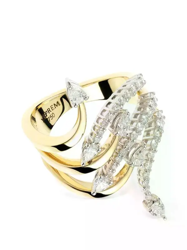 Yeprem 18k Yellow Strada Diamond Ring - Gold