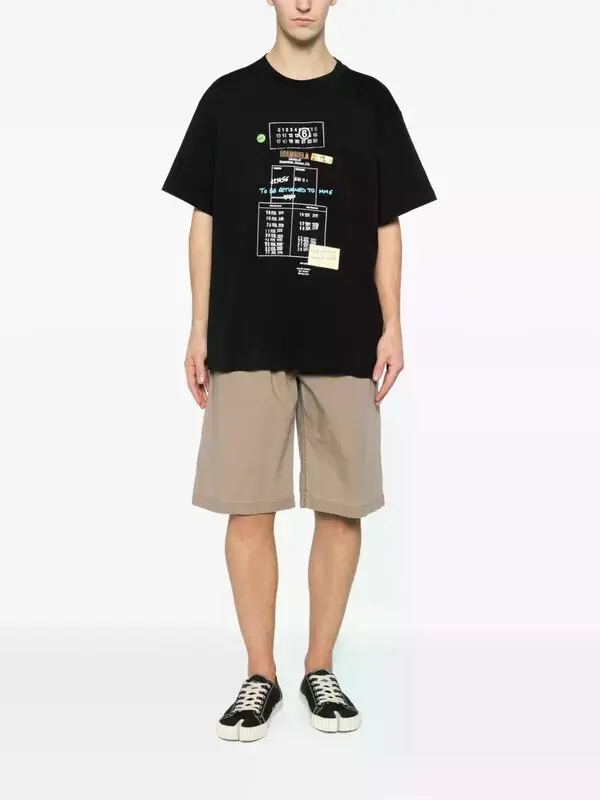 MAISON MARGIELA Graphic Print T-shirt - Black
