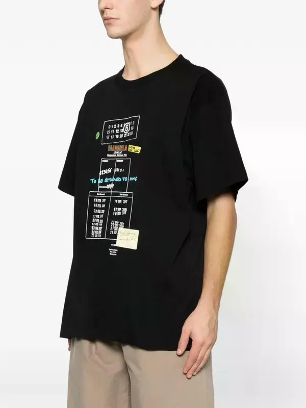 MAISON MARGIELA Graphic Print T-shirt - Black