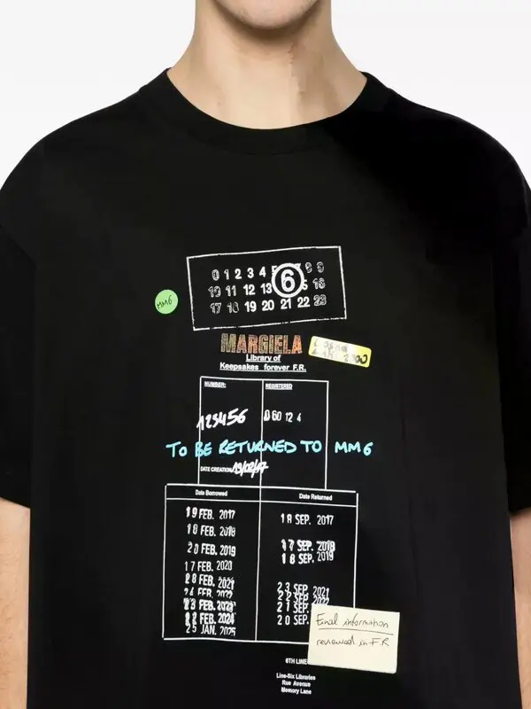 MAISON MARGIELA Graphic Print T-shirt - Black