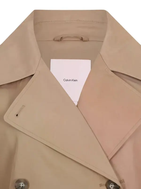 Calvin Klein Double-breasted Belted Trench Coat