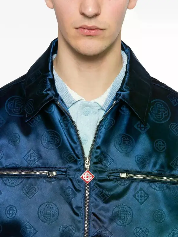 Casablanca Patterned Zip Jacket