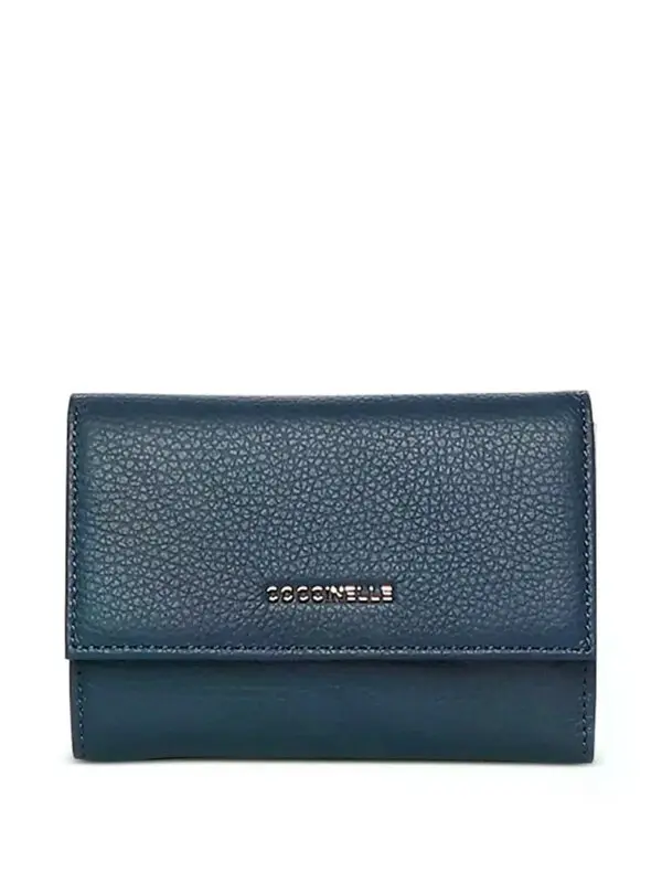 COCCINELLE Logo-plaque Leather Wallet - Blue