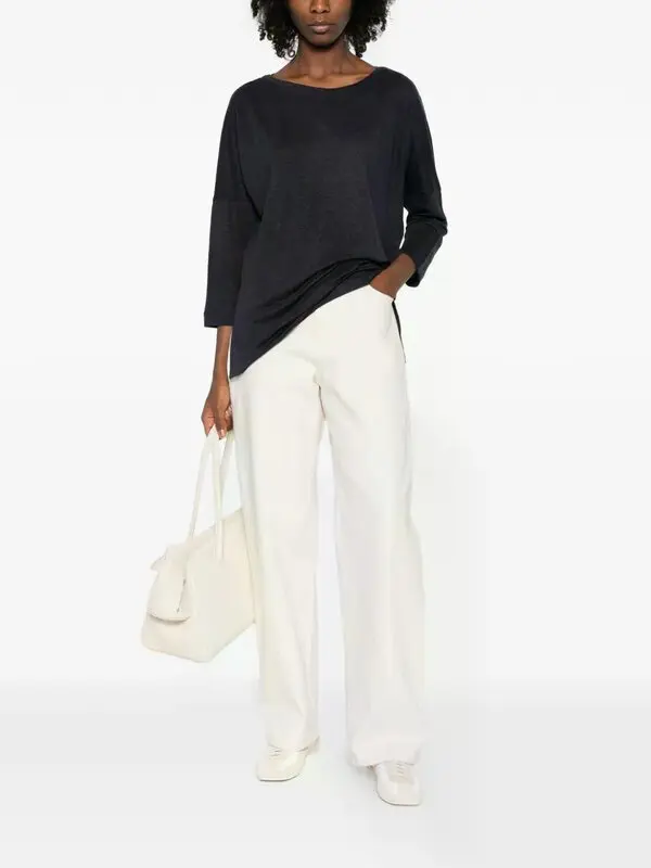 PUROTATTO Round-neck Linen T-shirt