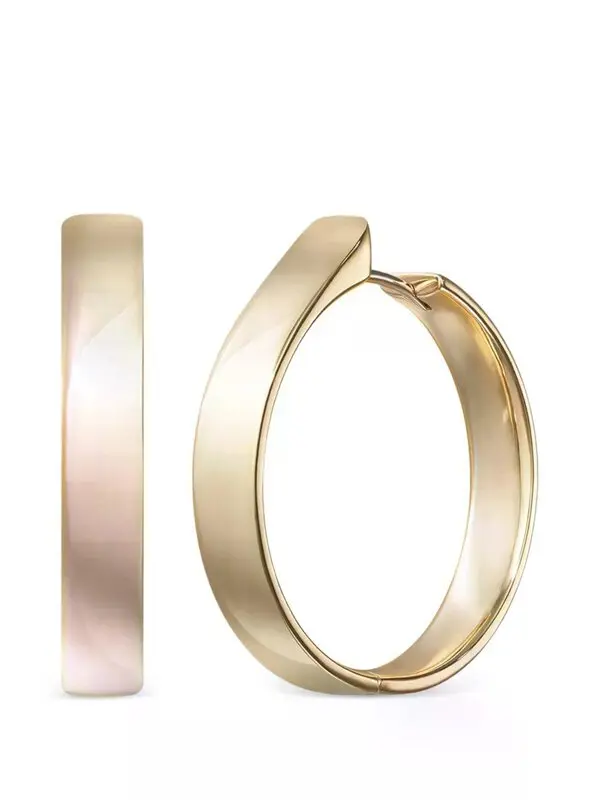 Melissa Kaye 18k Yellow Large Honey Hoop Earrings