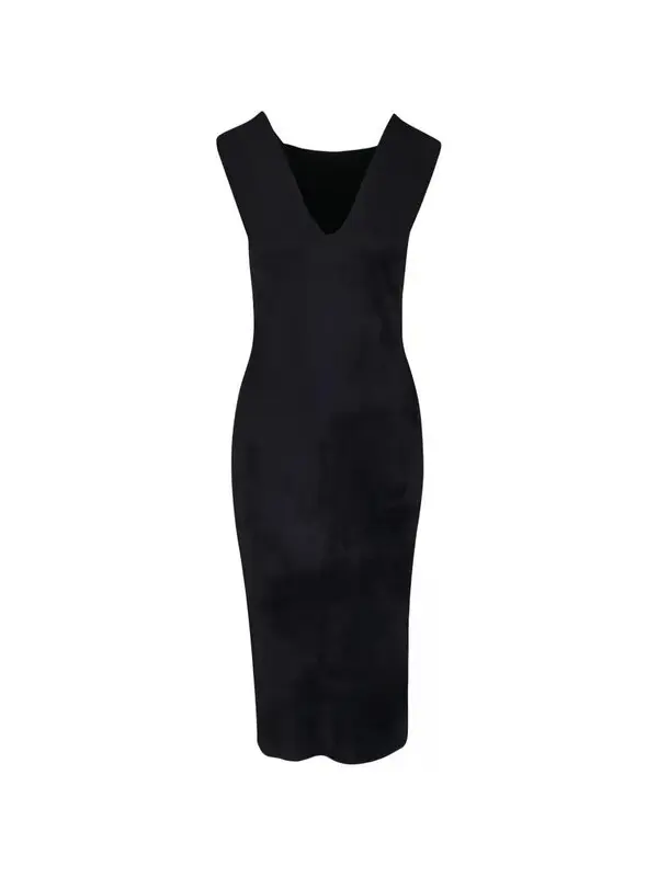 D.exterior Sleeveless V-neck Dress