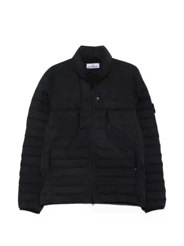 Stone Island Zip-fastening Quilted Jacket - Blue