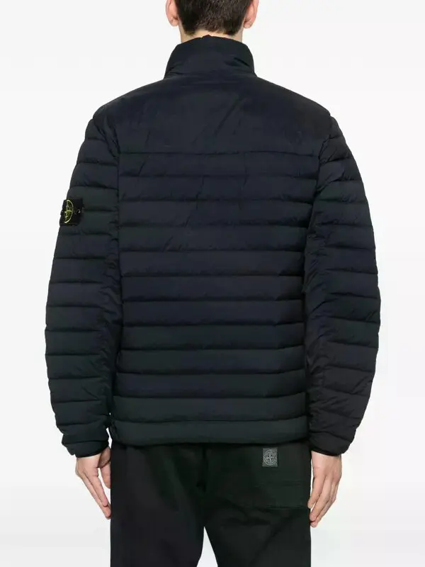 Stone Island Zip-fastening Quilted Jacket - Blue