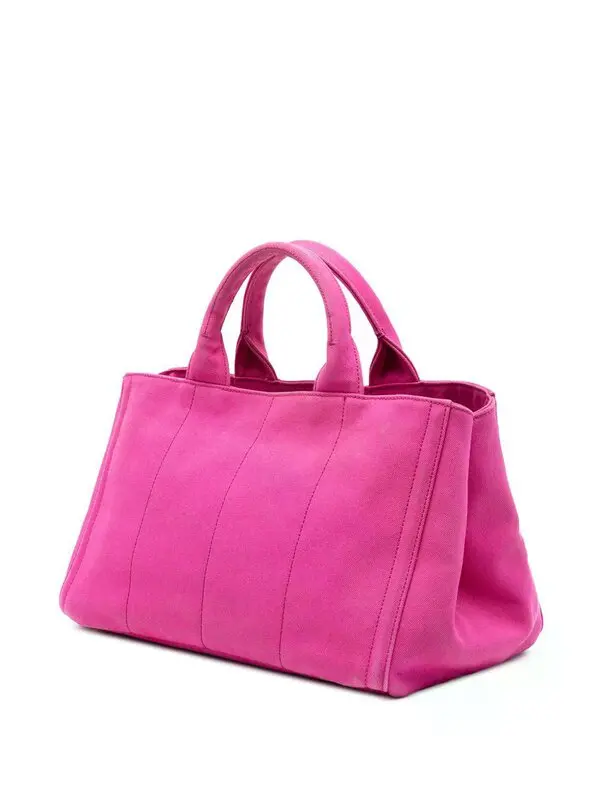 Prada Canvas Canapa Bijoux Satchel - Pink
