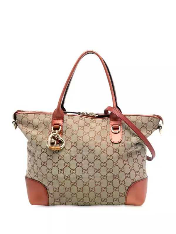 Gucci Gg Canvas Heart Bit Satchel
