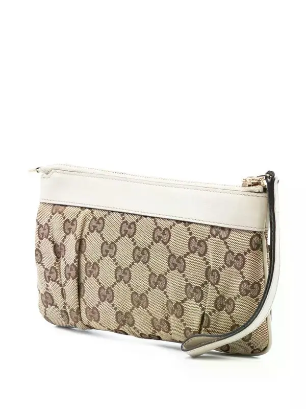 Gucci 2000-2015 Gg Canvas Wristlet Pouch