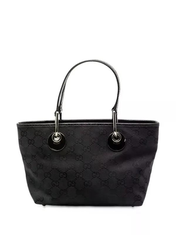 Gucci Gg Canvas Eclipse Handbag - Black