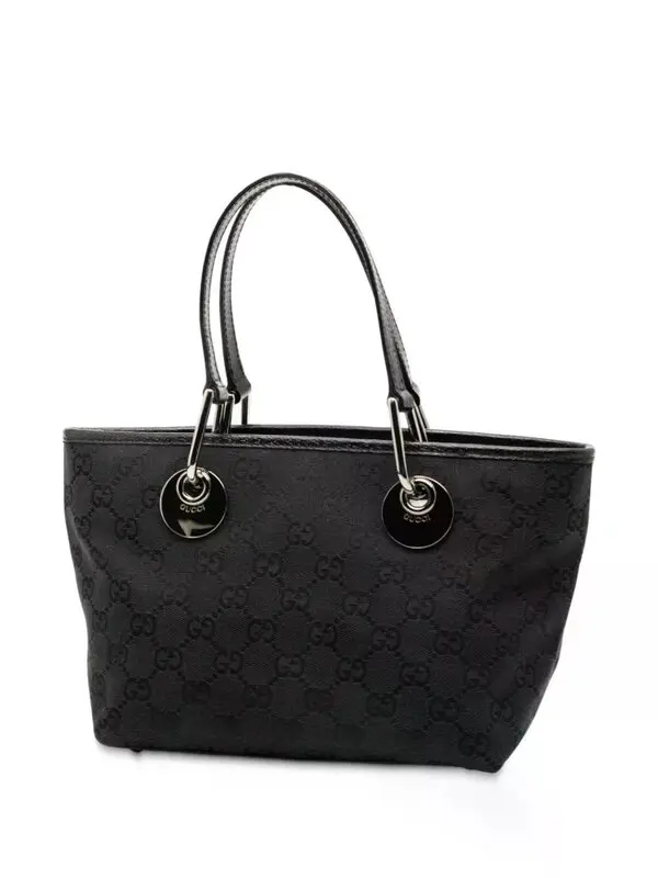 Gucci Gg Canvas Eclipse Handbag - Black