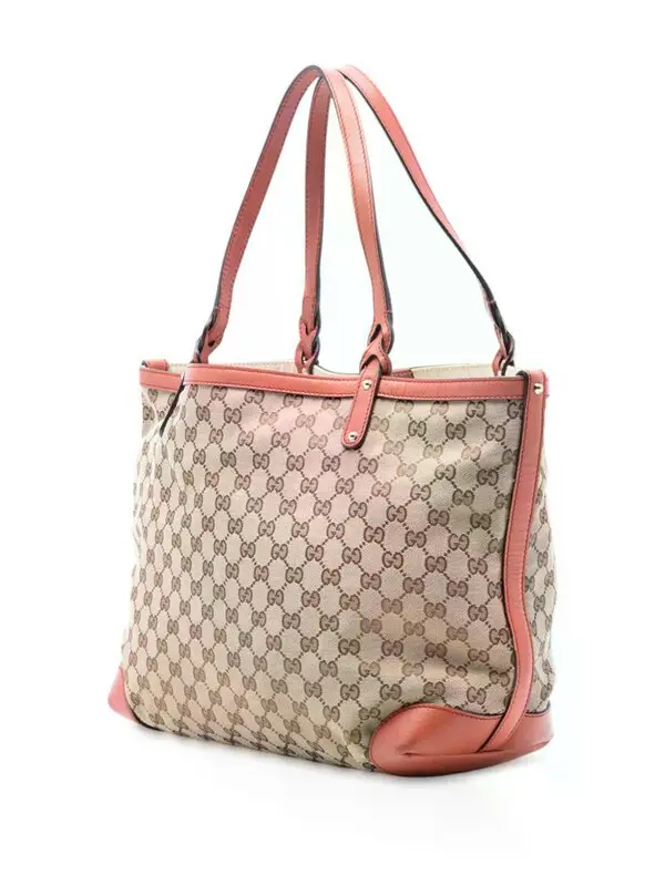 Gucci Medium Gg Canvas Craft Tote Bag