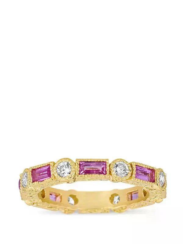 TANYA FARAH 18k Yellow Pink Sapphire And Diamond Ring - Gold