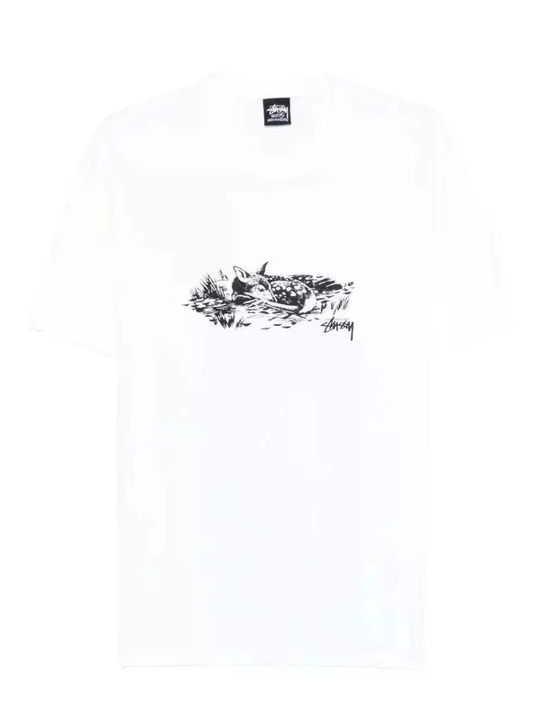 StÜssy Graphic-print T-shirt - White