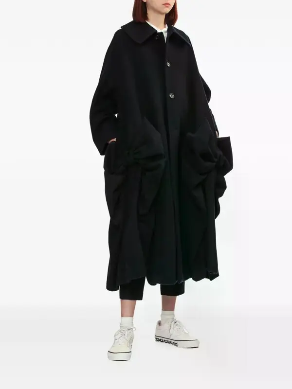 Comme Des Garçons Pleated Midi Skirt