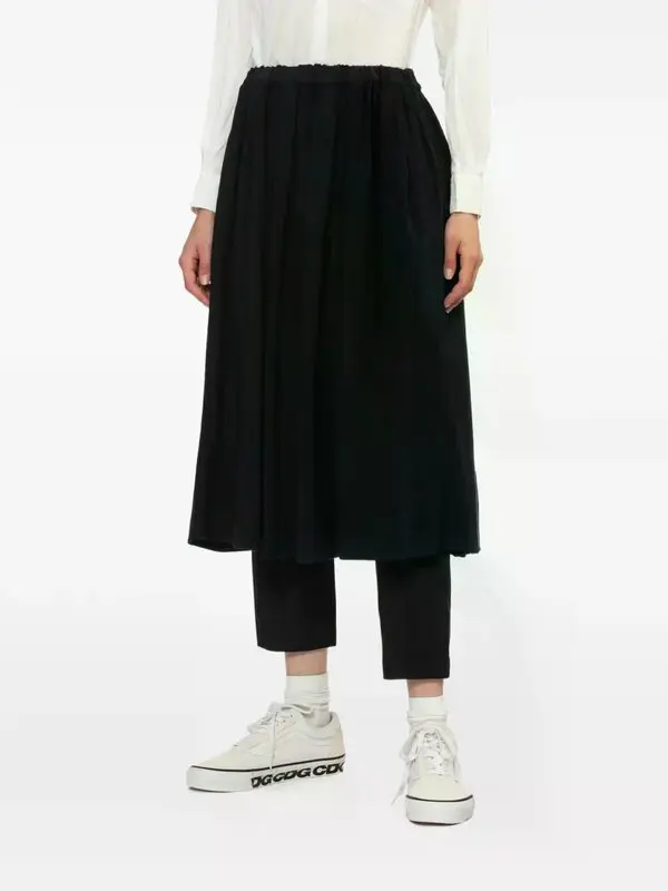 Comme Des Garçons Pleated Midi Skirt