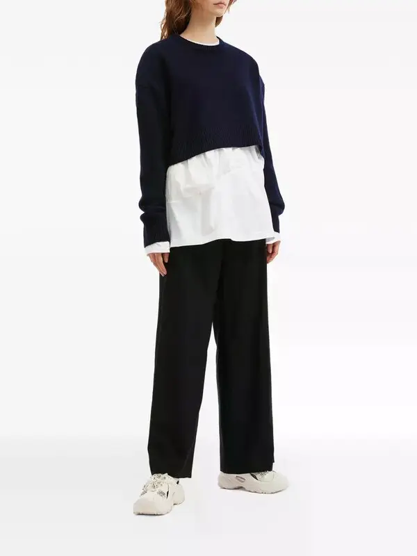 ENFOLD Ribbed Cropped Sweater
