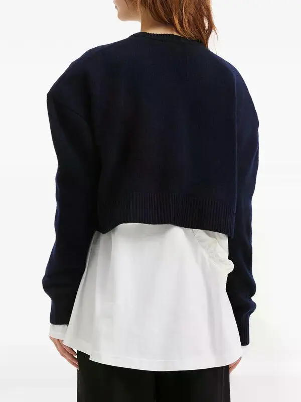 ENFOLD Ribbed Cropped Sweater