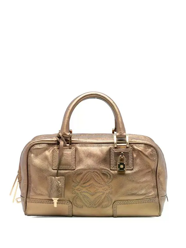 Loewe 2007 Metallic Leather Amazona 28 Handbag