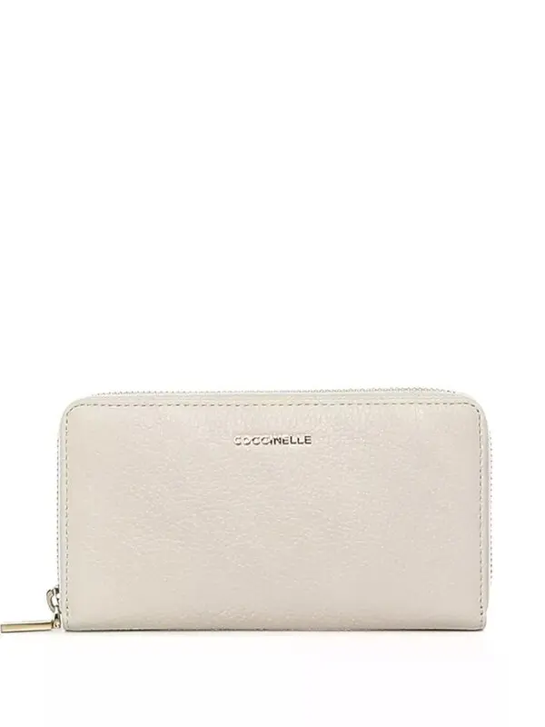 COCCINELLE Zip Leather Wallet - White