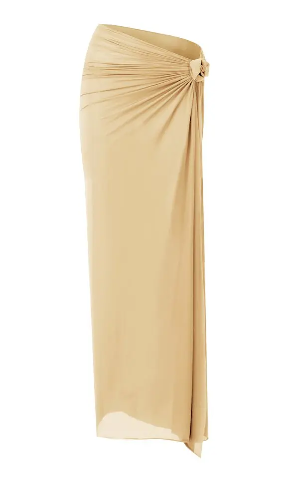 MAYGEL CORONEL Pollera Maxi Skirt - Yellow