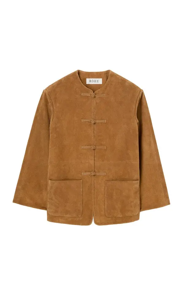 RÓHE Marie Suede Jacket - Brown