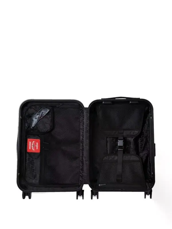 SPRAYGROUND Shark-graphic Checkered Luggage