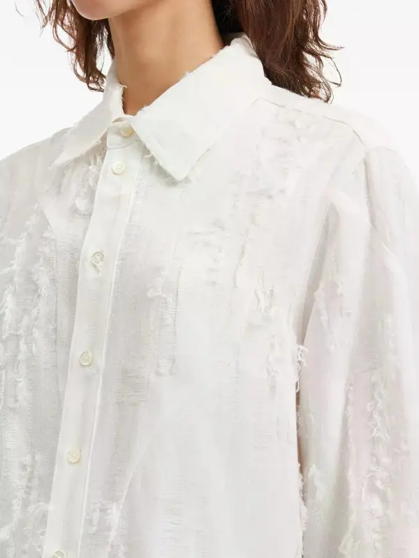 ADER ERROR Distressed Collared Shirt
