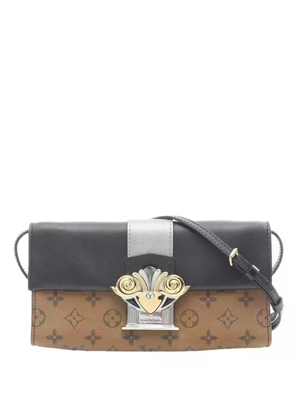 LOUIS VUITTON 2017 Monogram Reverse Column Clutch