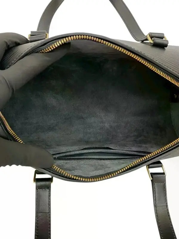 Celine 1998 Macadam Coated Canvas Boston Bag