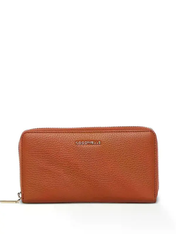 COCCINELLE Zip Leather Wallet - Brown