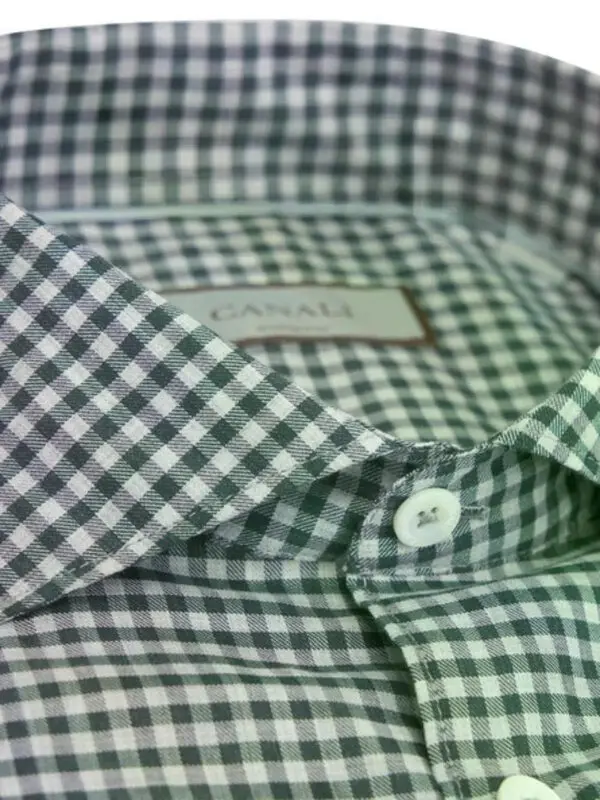 Canali Gingham-check Shirt