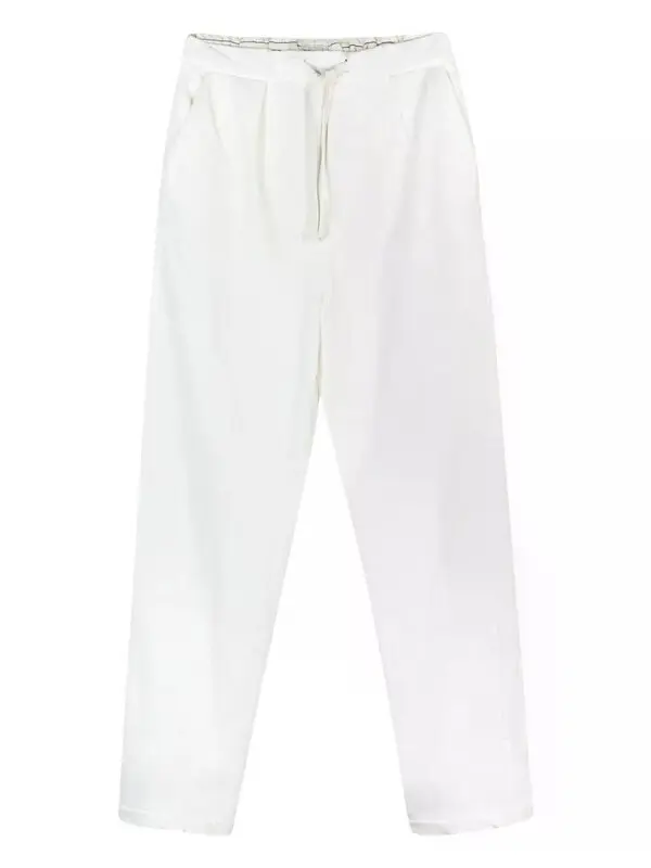 PANAMA ROUTE Drawstring Cotton Track Pants