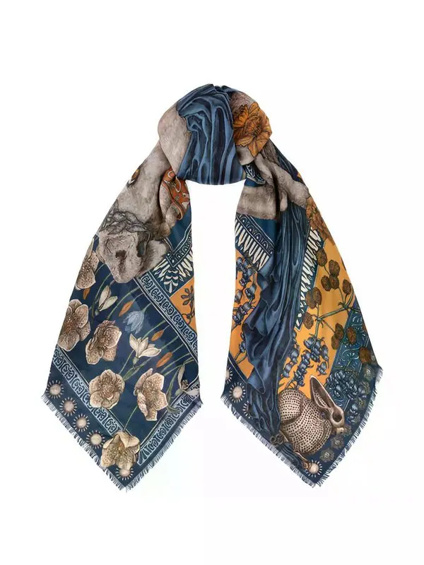 SABINA SAVAGE Illustration Scarf