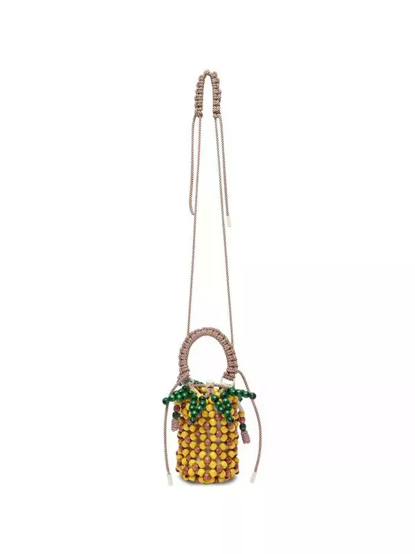 ALEMAIS Mini Pineapple Bucket Bag - Yellow