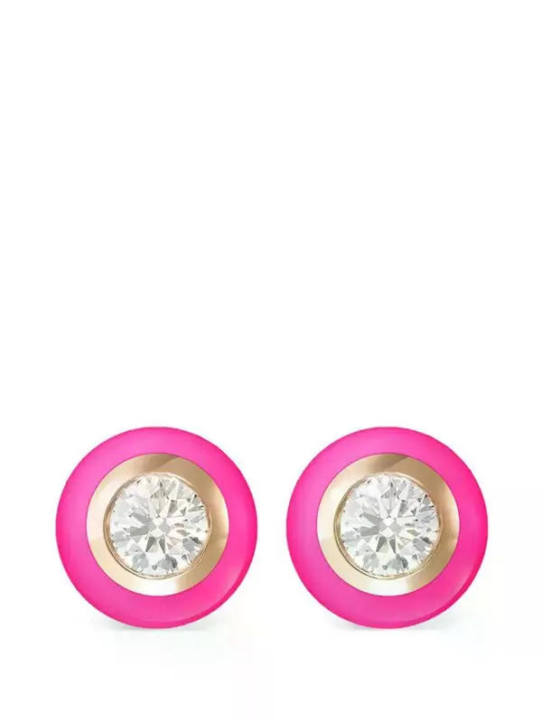 Melissa Kaye 18kt Rose Audrey Diamond Earrings - Gold