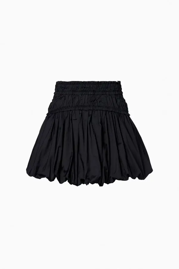 Ulla Johnson Bubble Hem Mini Skirt - Noir