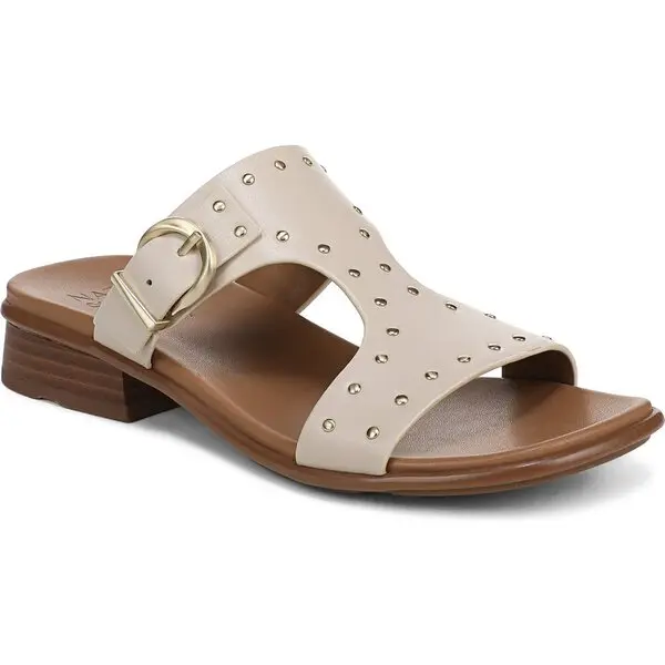 Naturalizer Studded Beach Slide Sandal - Ivory Mist