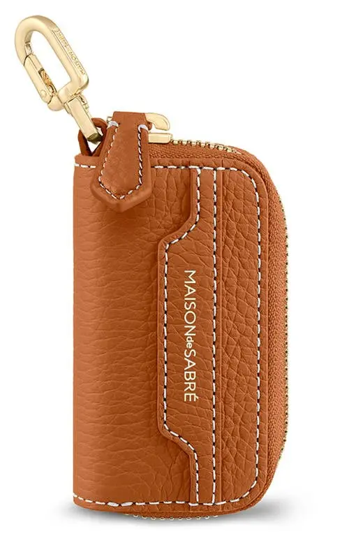 MAISON DE SABRE The Key Case Charm - Pecan Brown