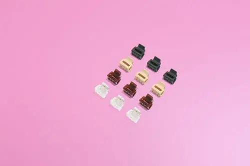 GIMME BEAUTY Mini Square Claw Clip Set - Black