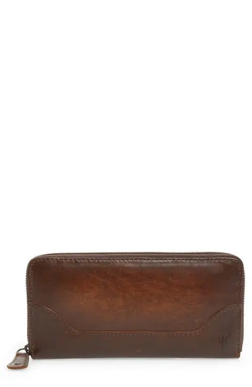 Frye Melissa Leather Wallet - Dark Brown