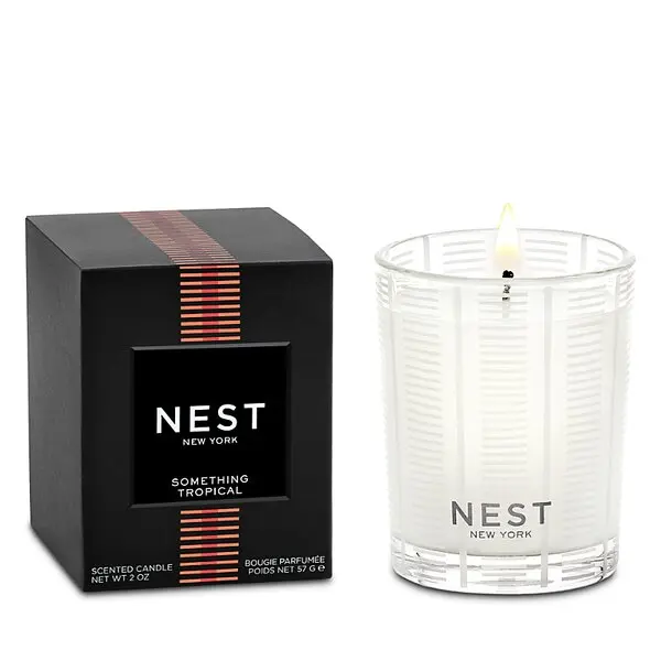 NEST NEW YORK Something Tropical Votive Candle - Coral