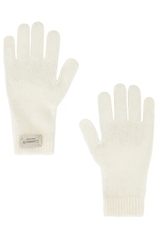 Comme Si Cashmere Short Gloves - Cream