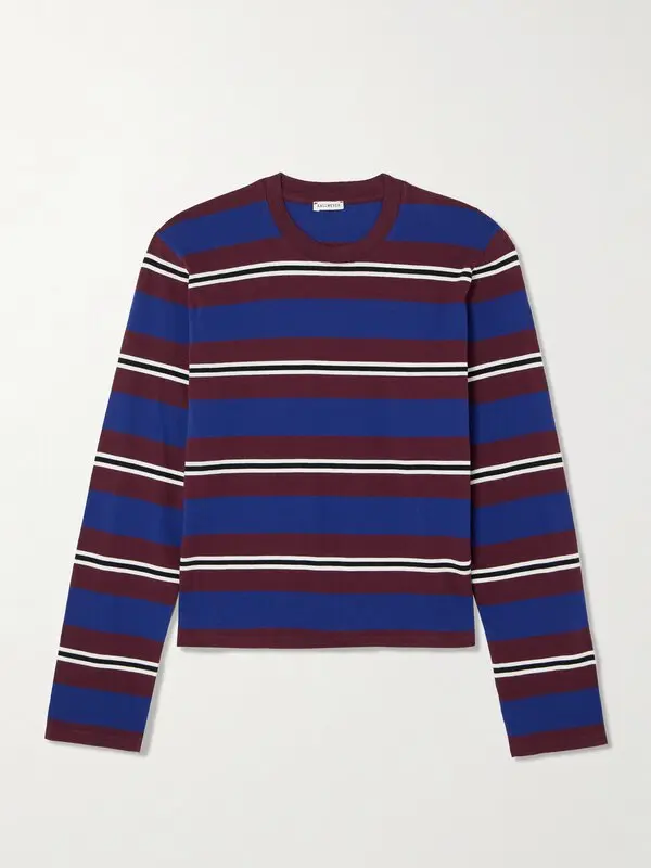 KALLMEYER Wynn Striped Cotton-jersey T-shirt - Multi