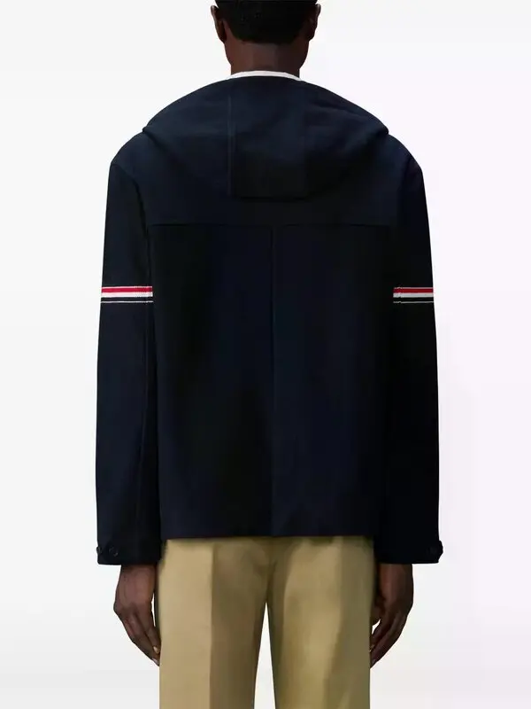Thom Browne Stripe-detail Hooded Jacket